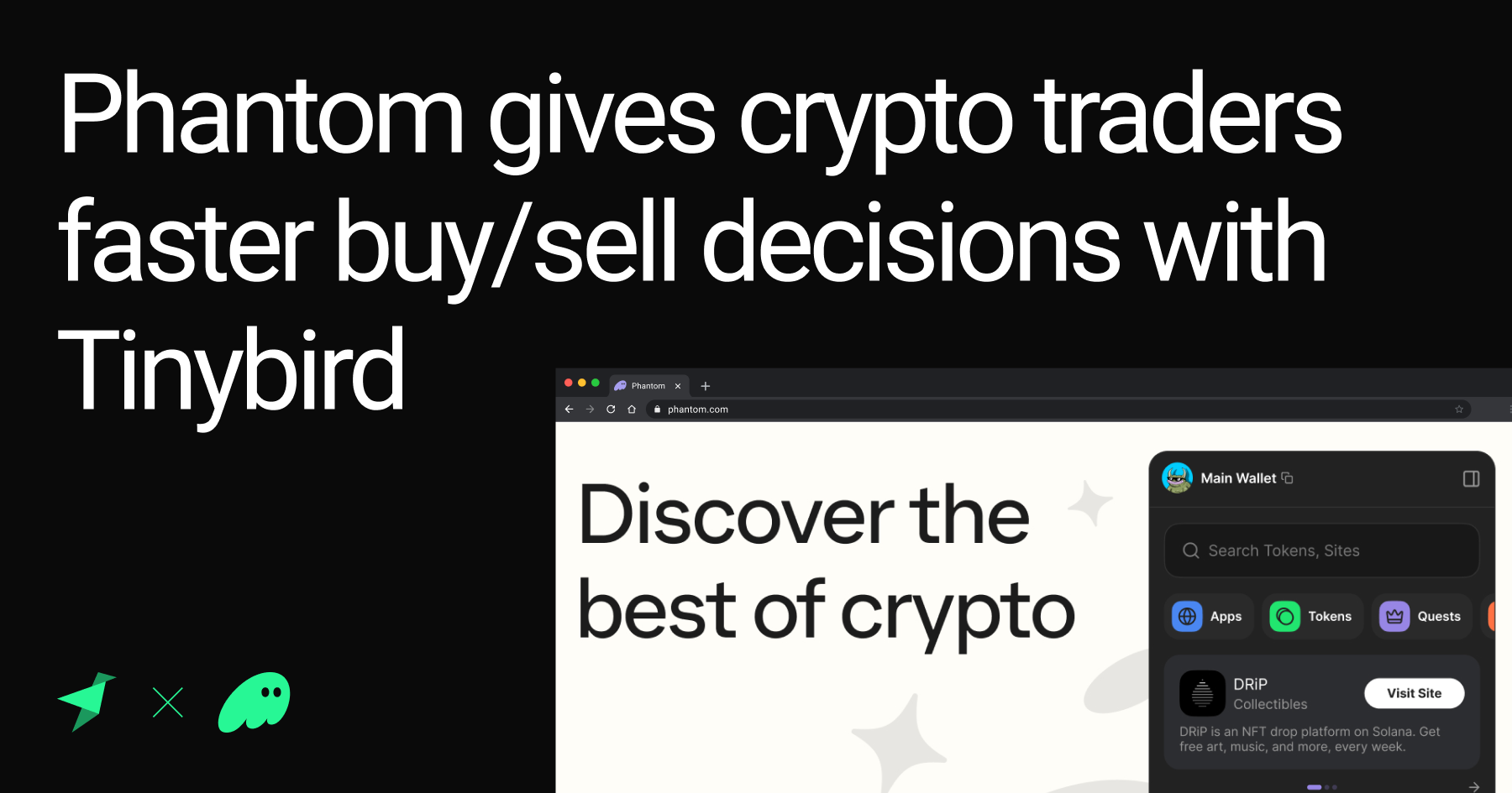 Phantom gives crypto traders faster buy/sell decisions with Tinybird