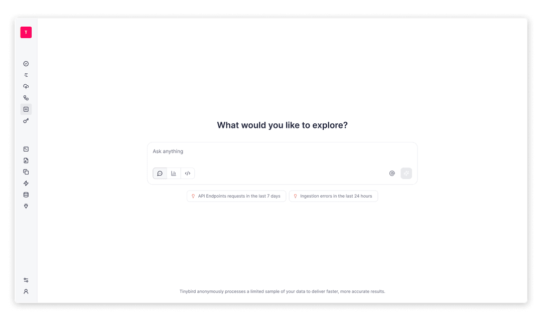 Explorations · Tinybird Docs