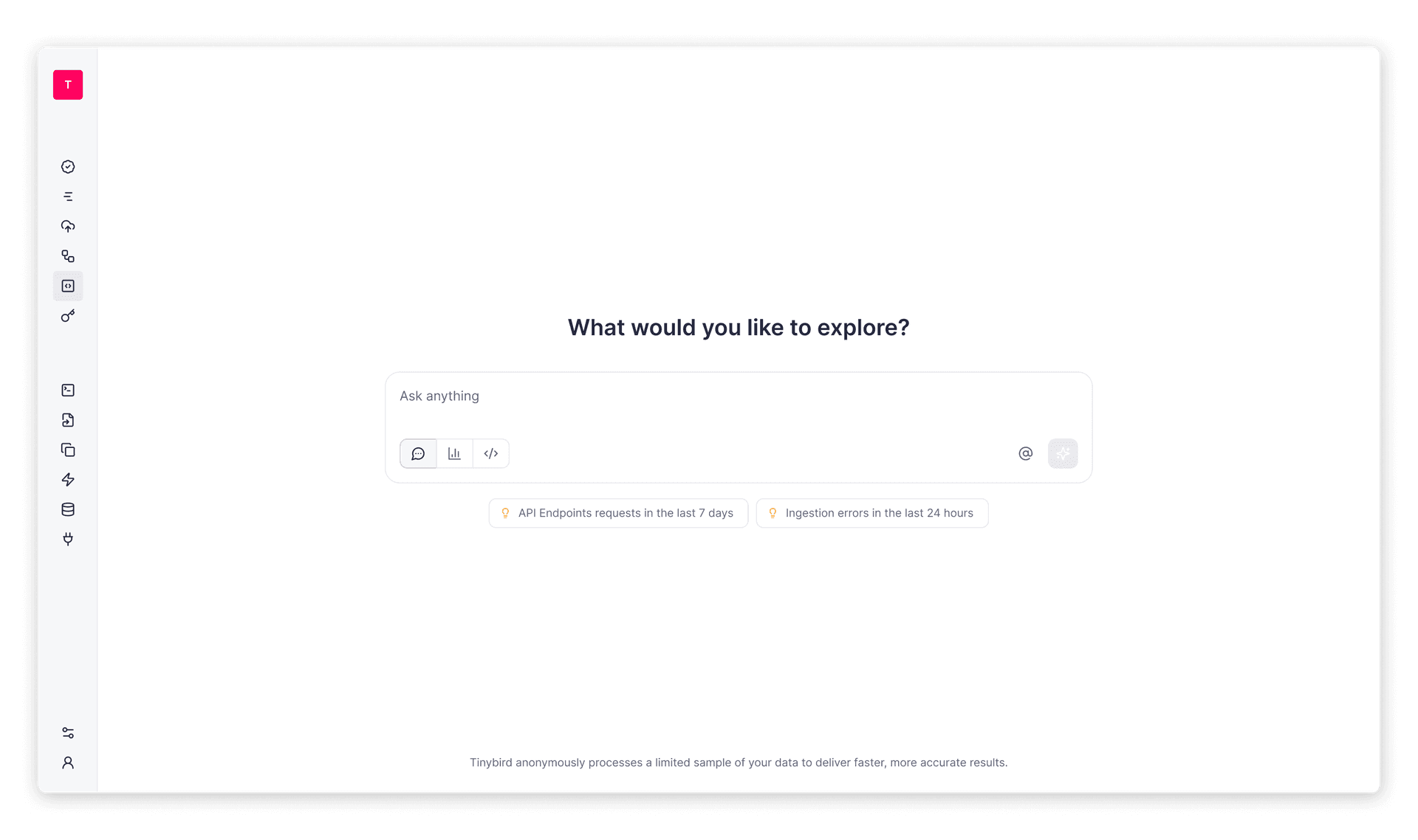Explorations · Tinybird Docs