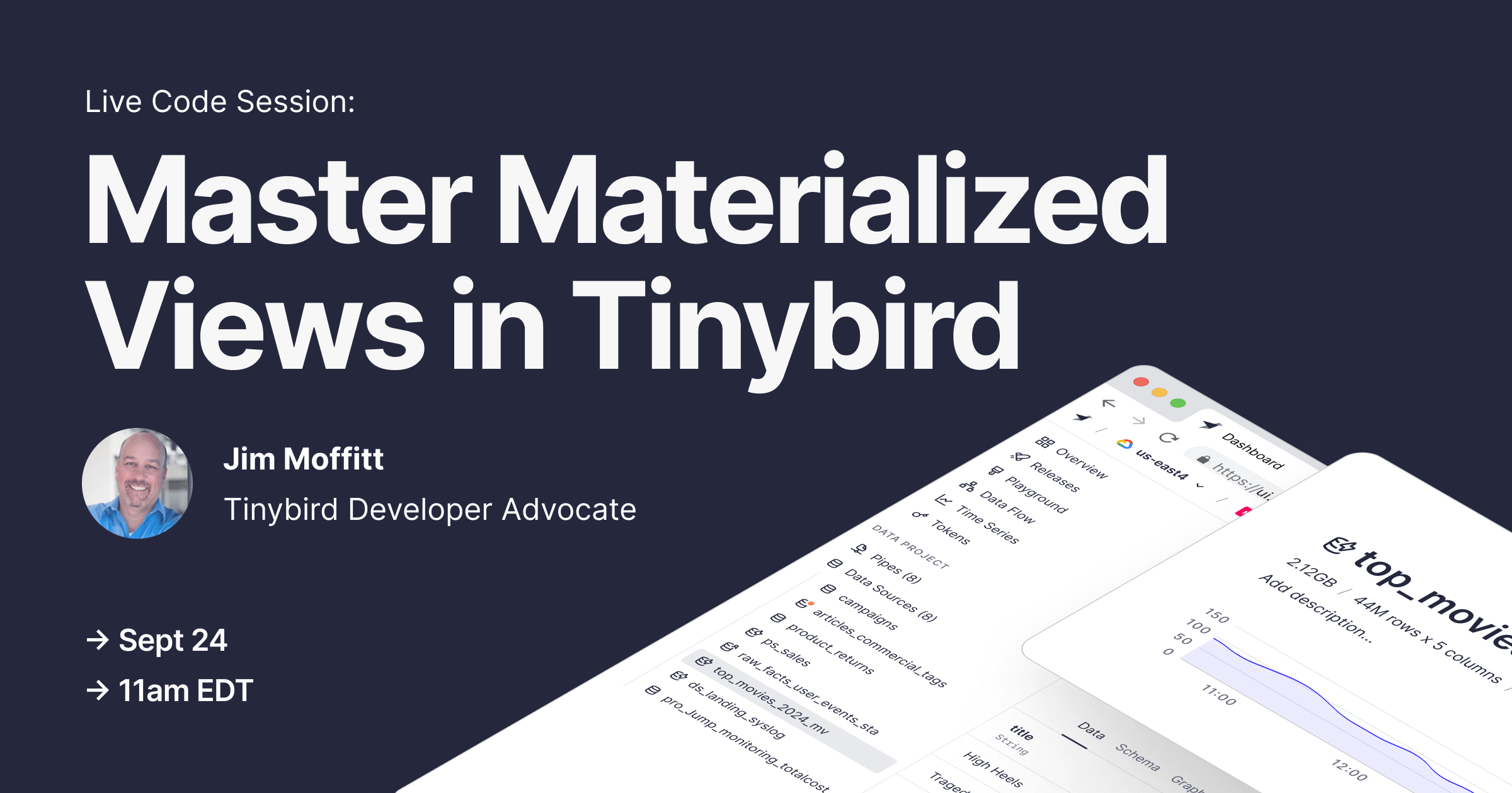 Master Materialized Views in Tinybird · Tinybird Master Materialized Views in Tinybird · Tinybird
