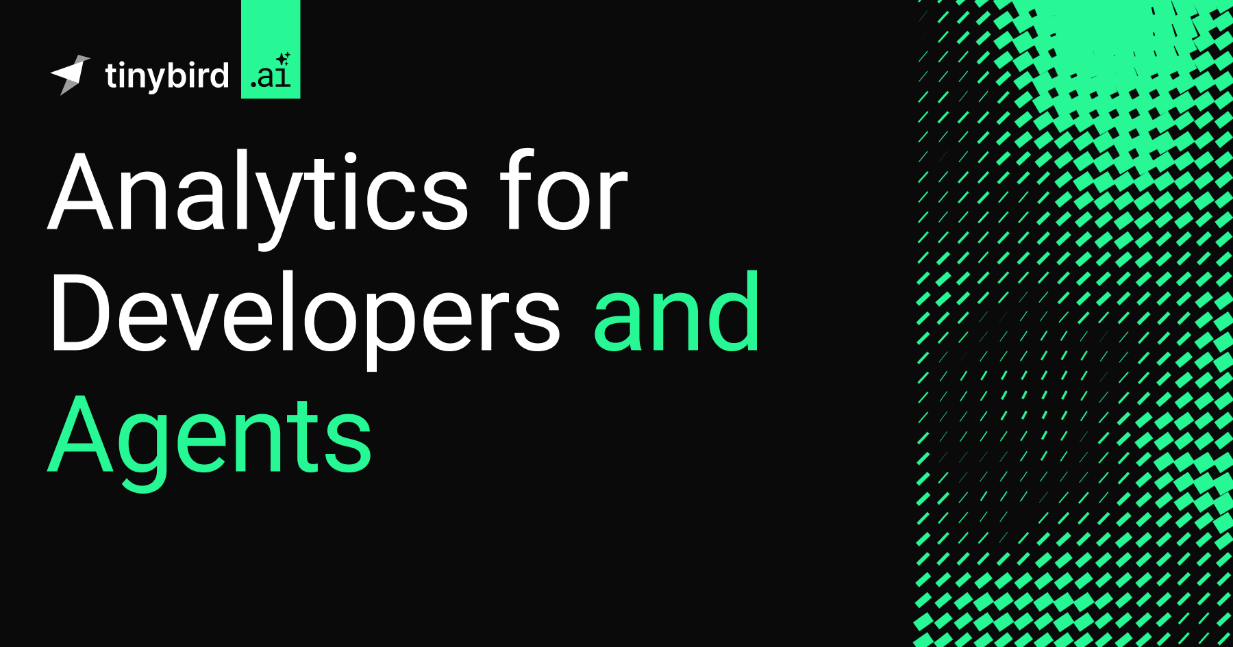 Ai Developer Experience Clickhouse For Developers Agents Tinybird